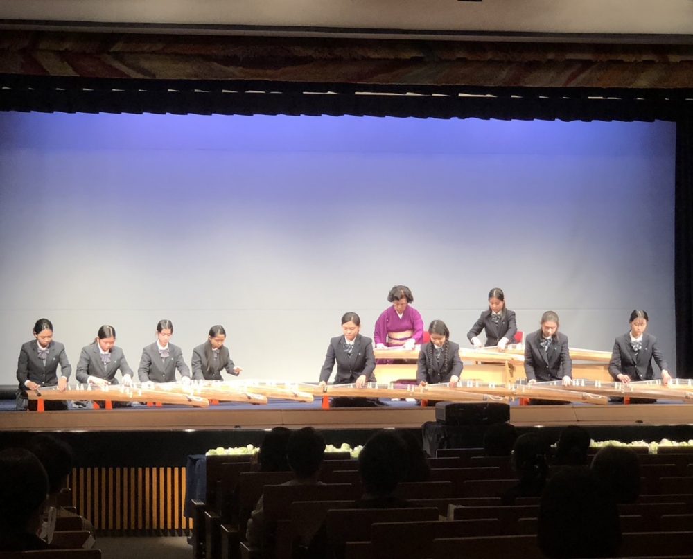 【部活】筝曲部「二世 宮下秀冽を偲ぶ会」 クラブ活動 学園ニュース 神田女学園中学校高等学校